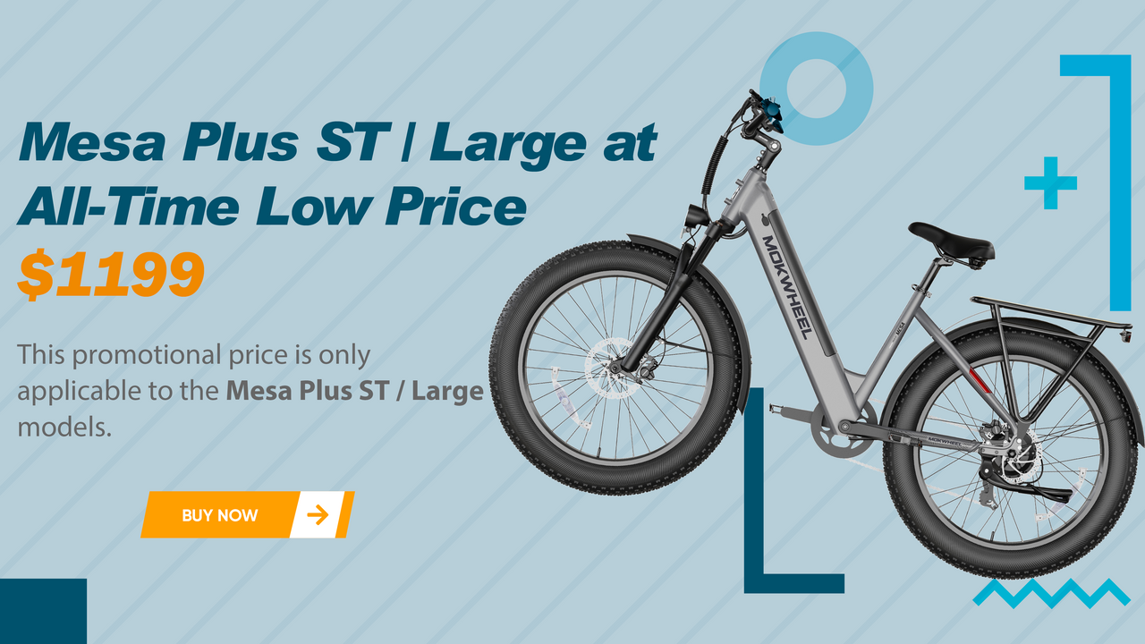Mesa Plus ST| Fat Tire Electric Mountain Bike| Mokwheel