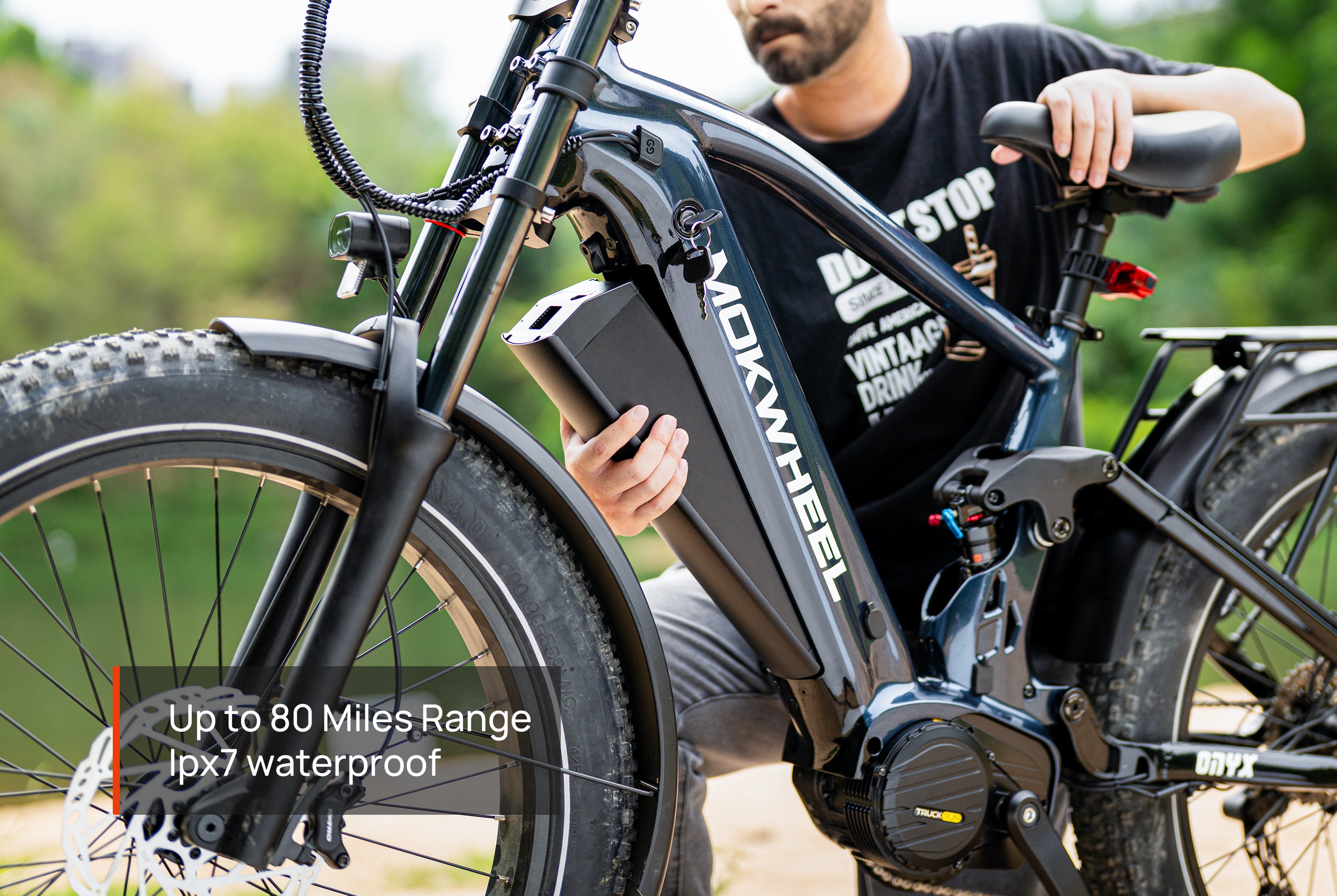 Onyx ST | Step-Through Full Suspension Mid Drive Ebike | Mokwheel